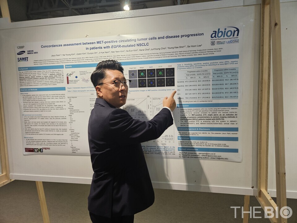 ABION Vice President Choi Jun-young: “AI-enhanced MET CTC test ensures ...